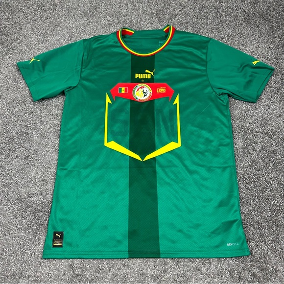 Puma | Shirts | Puma Senegal Away 22223 Mens Soccer Jersey Green Size M ...